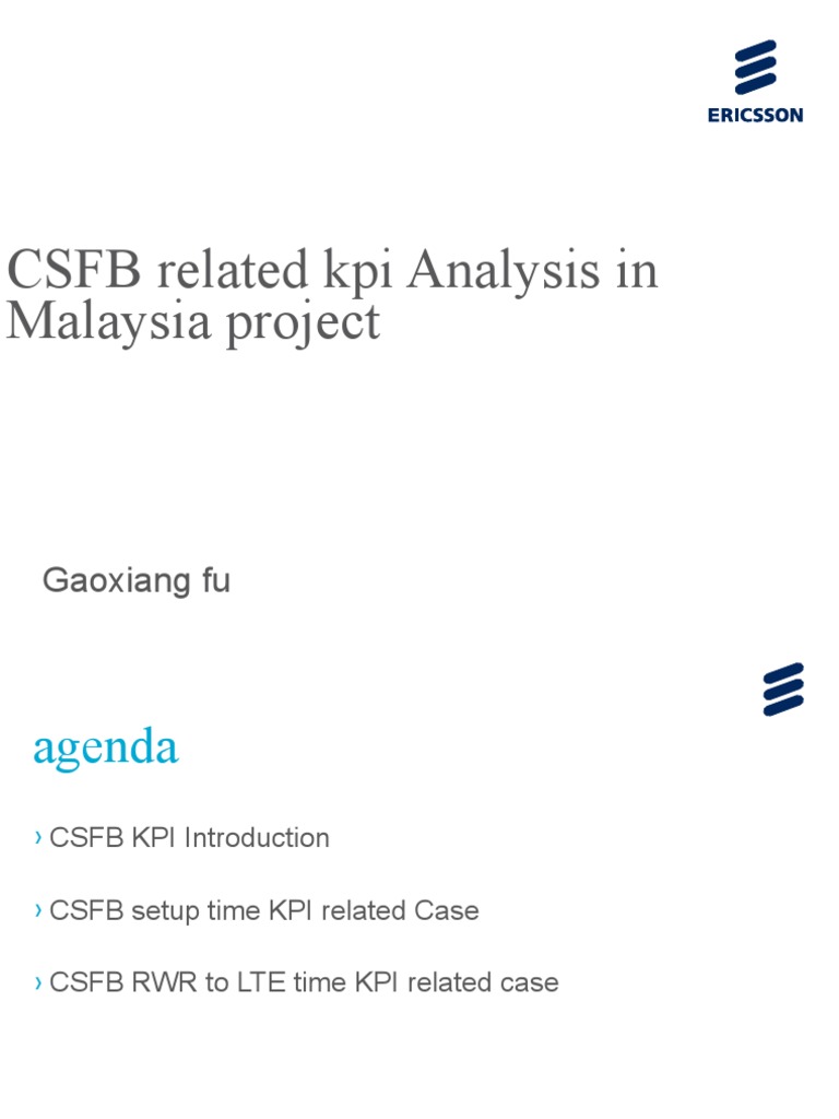 Some Cases For CSFB Related KPI Analysis | PDF