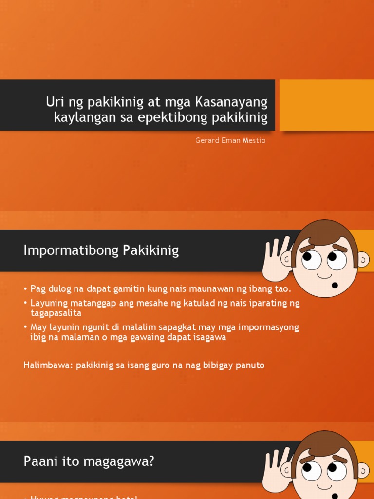 Pakikinig | PDF