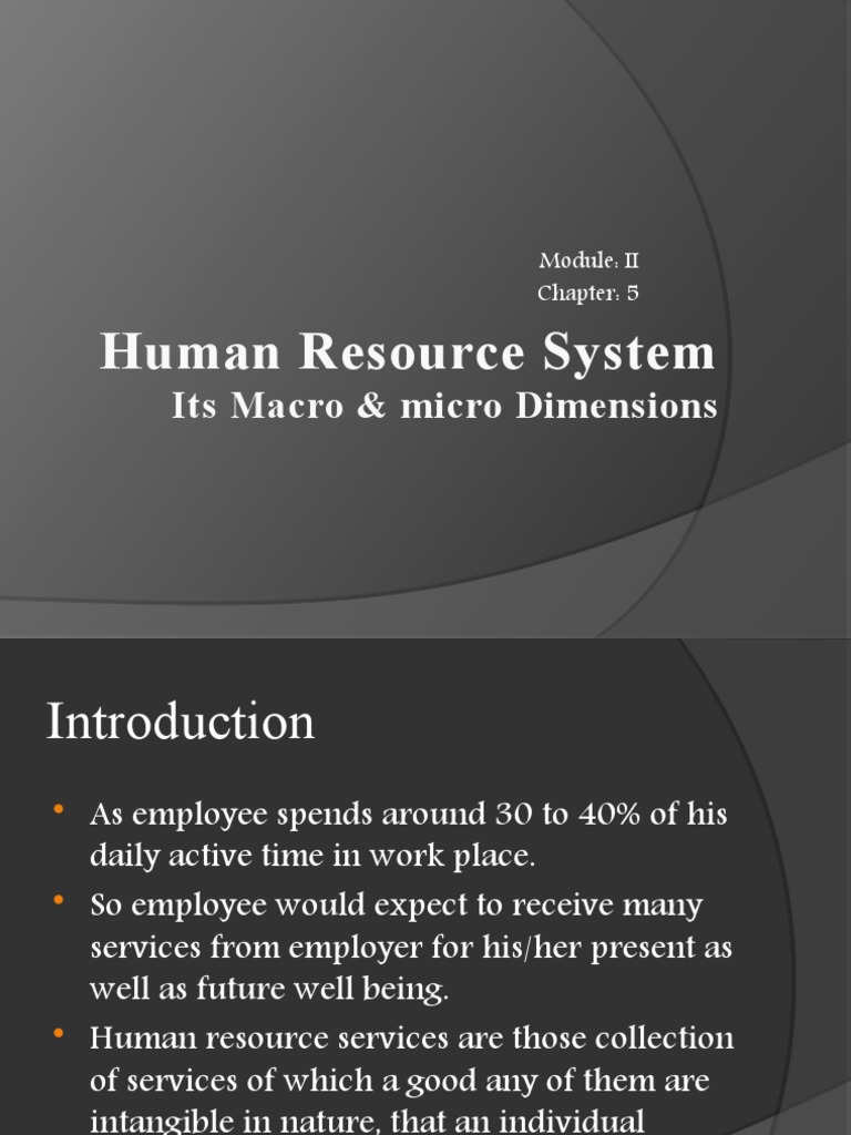 Human Resource System | PDF