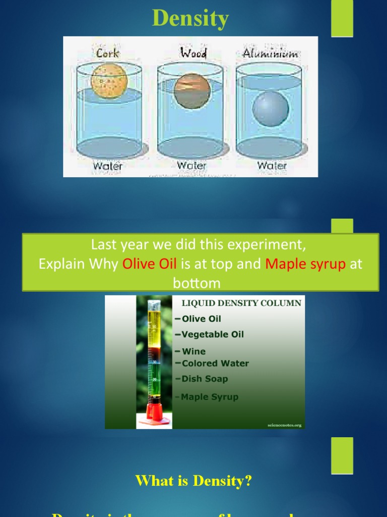 Gr9 Phy Density | PDF | Density | Volume
