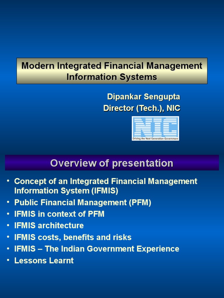 IFMIS - The Indian Experience | PDF | Budget | Accounting