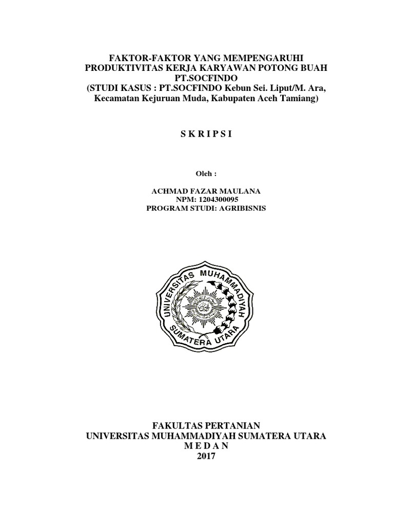 SKRIPSI Studi Kasus Di Sei Liput | PDF