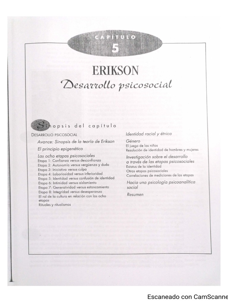Erick Erikson Desarrollo Psicosocial | PDF
