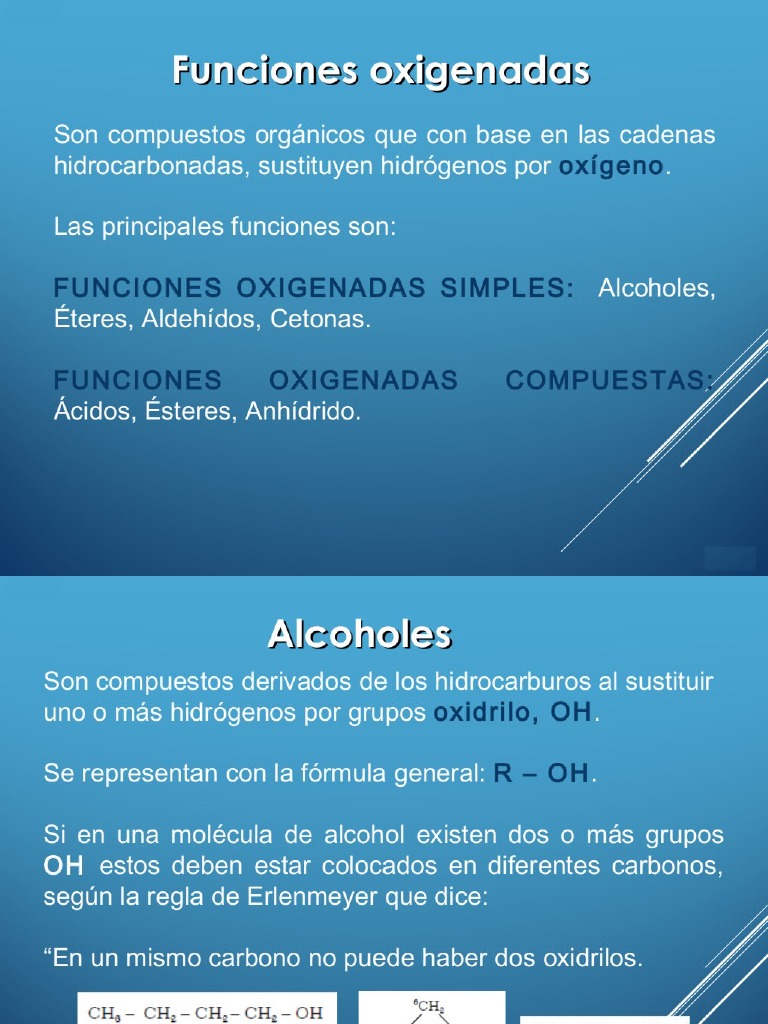 Funciones Oxigenadas 2021 | PDF