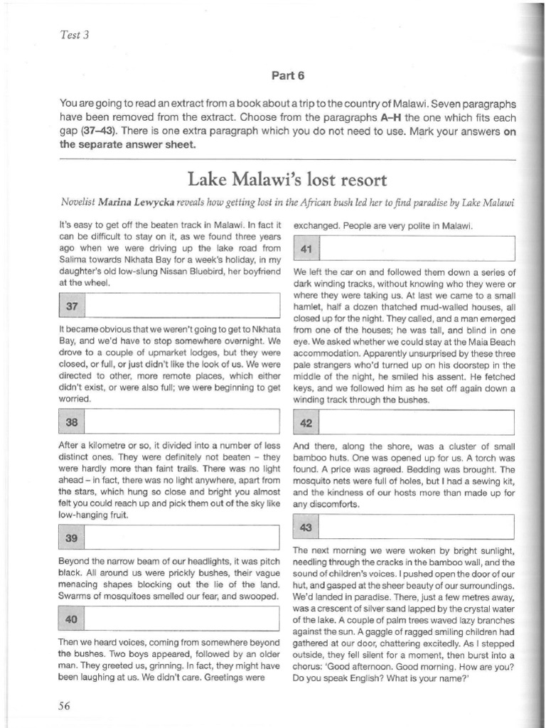 Reading For CPE Lesson 3 - Part 6 | PDF