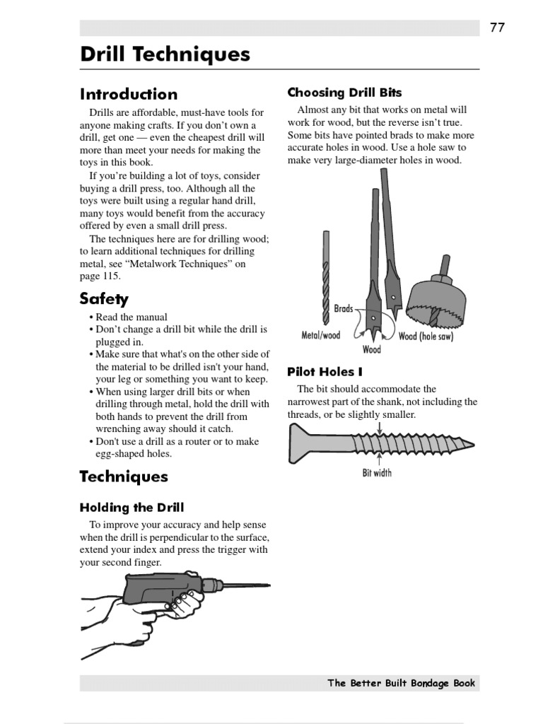 Drill Techniques | PDF | Drilling | Drill