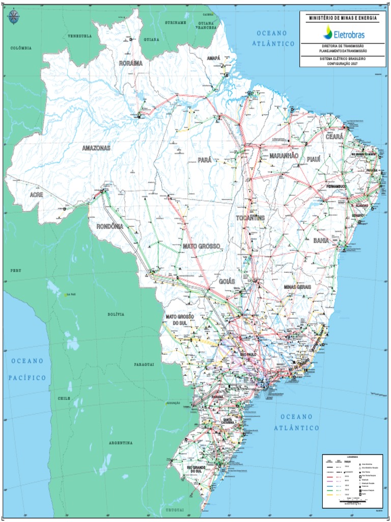 Mapa Do Sistema Eletrico Brasileiro Configuracao 2027 | PDF