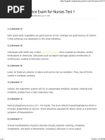 Prometric Test For Nurses Sample Questions | PDF | Hypoglycemia | Stroke