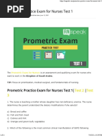 SNB Exam Sample Question Paper 2 | PDF | Hypoglycemia | Hypertension