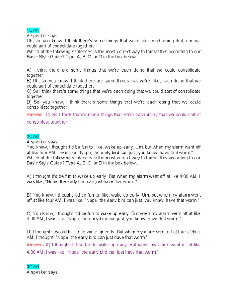 TranscribeMe Exam Formatting Guide | PDF | Interview | Cognitive Science