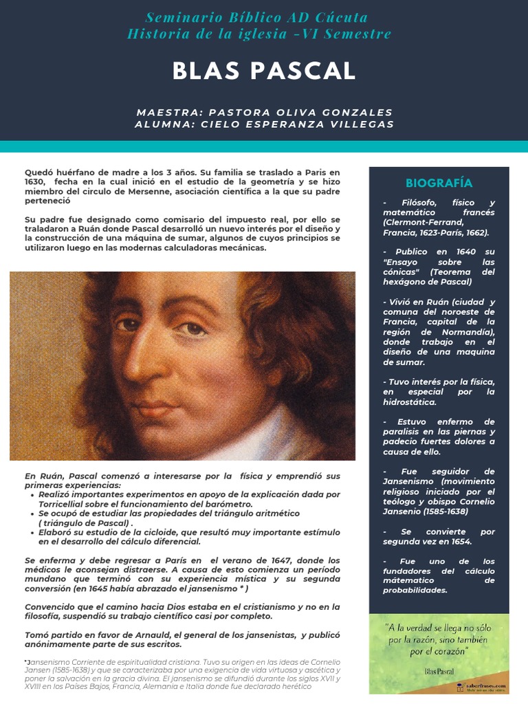 Blas Pascal | PDF | Religiones religiosas | Religión y creencia