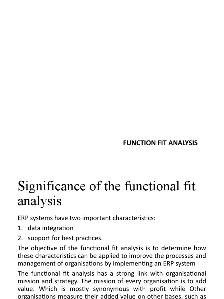 Materi 6 Functional Fit Analysis | Download Free PDF | Enterprise ...