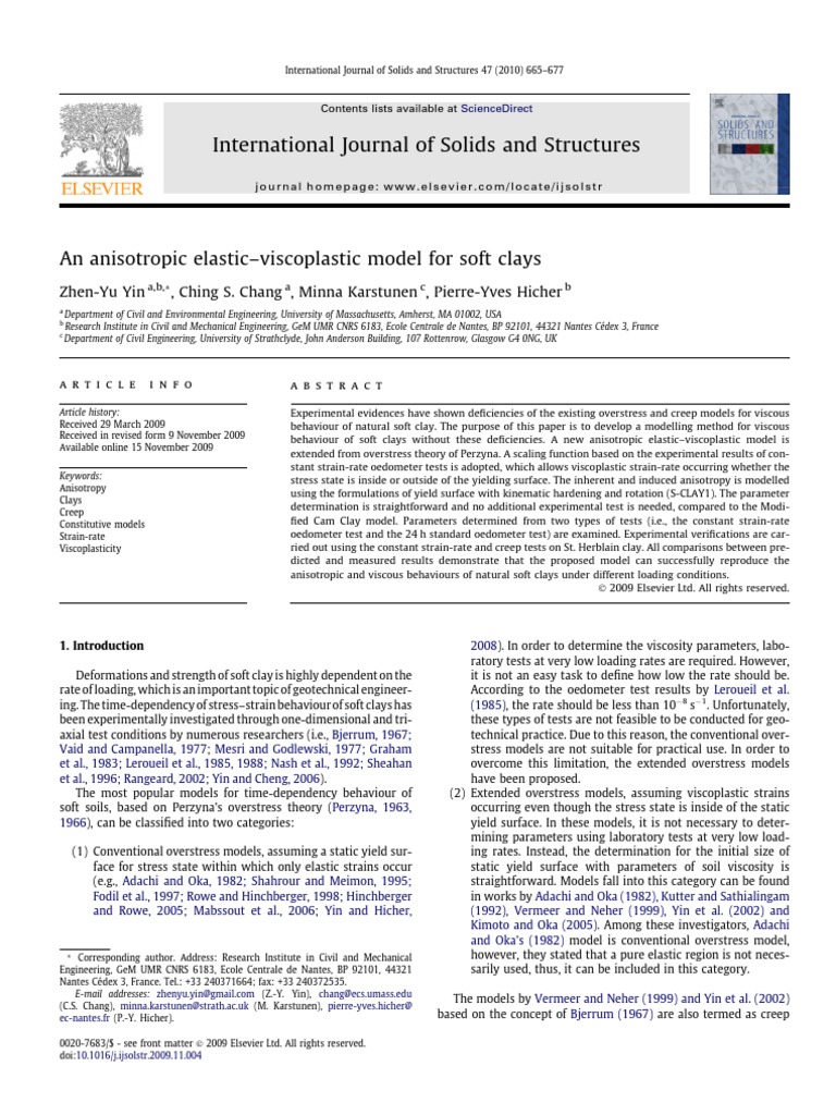 Elastic-Viscoplastic Model | PDF | Yield (Engineering) | Classical Mechanics