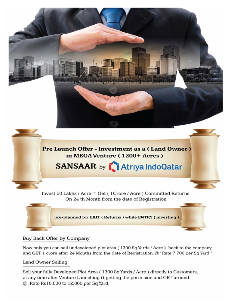 Atriya Indoqatar Investment Plan - New | PDF