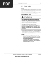 Kalmar Forklift Error Codes Guide | PDF | Throttle | Power Supply