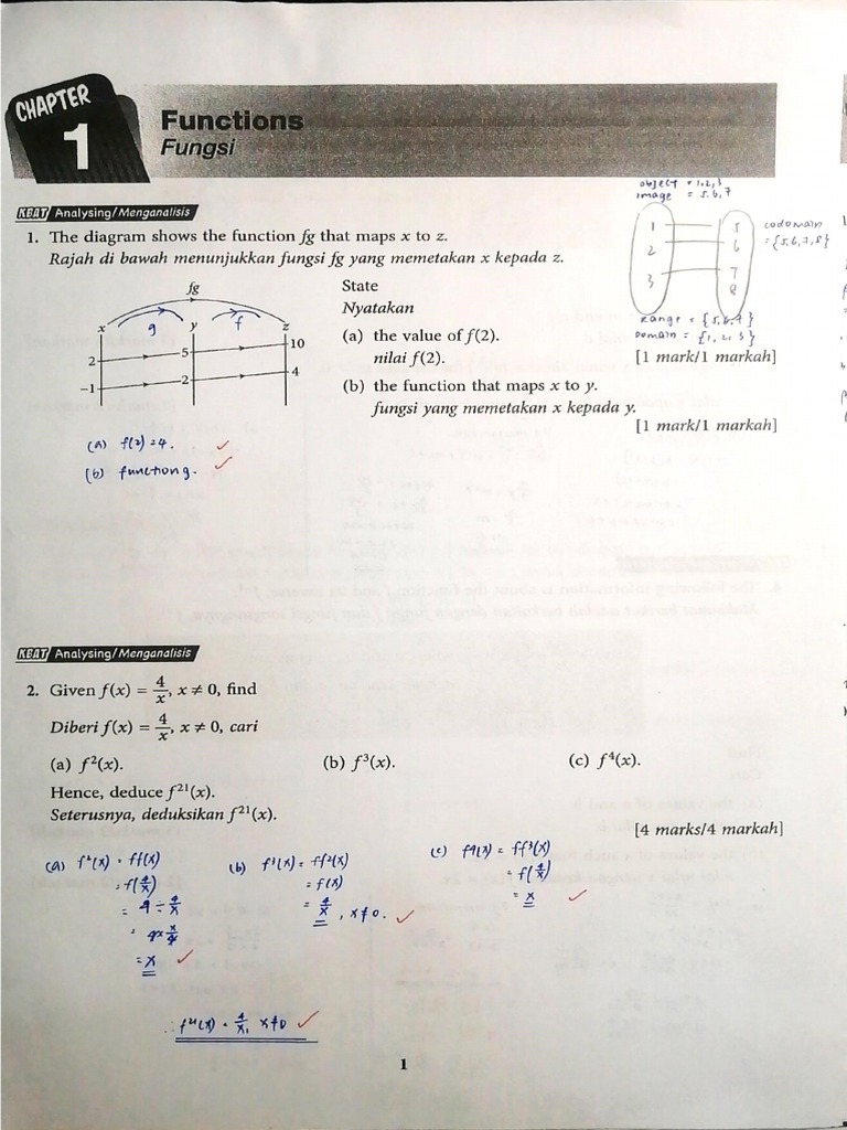 Chapter 1 Functions | PDF