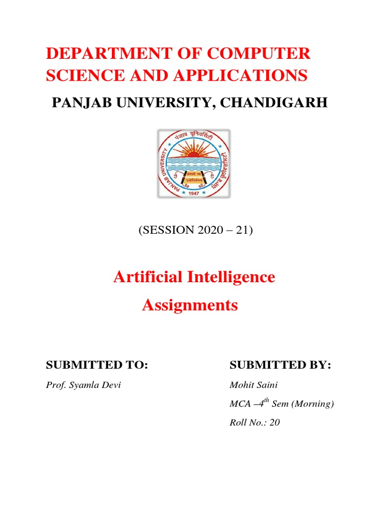 AI Assignment | PDF | Computer Science | Algorithms