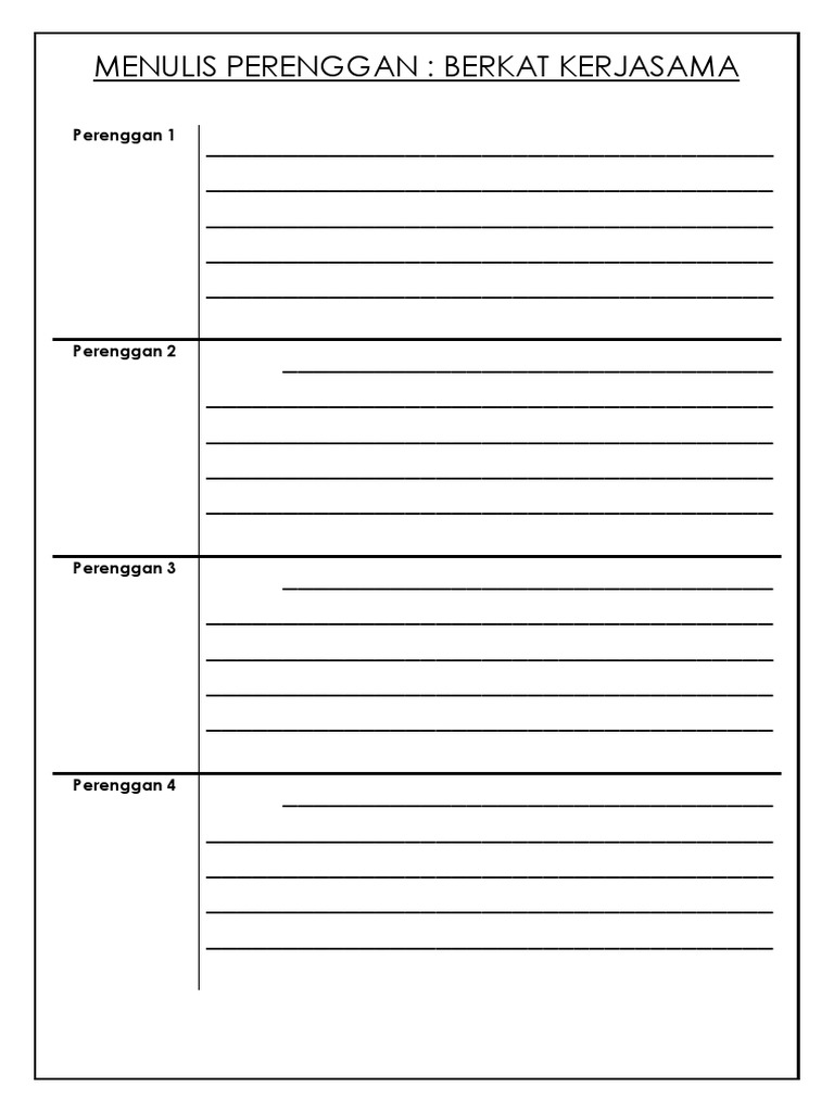 Menulis Perenggan | PDF