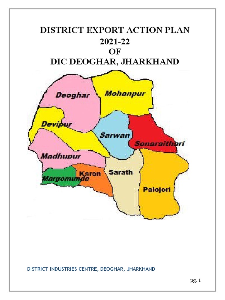 District Export Plan Deoghar District, Jharkhand Rice | PDF | Rice ...