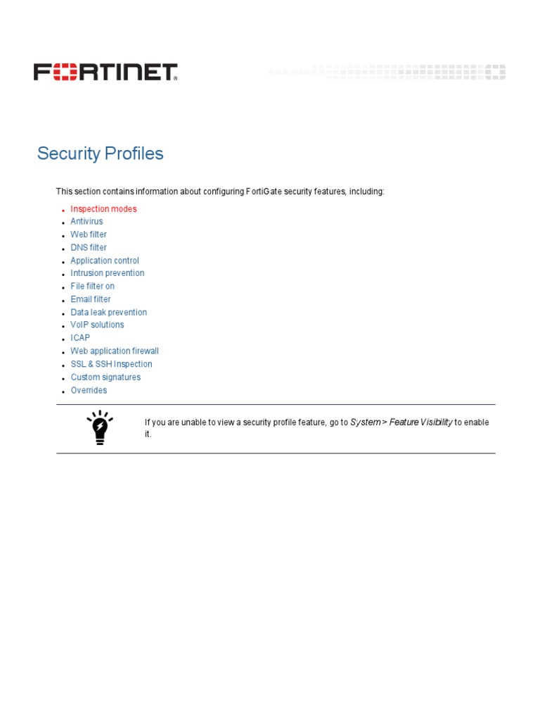 Security Profiles - Inspection Modes | PDF | Proxy Server | Malware