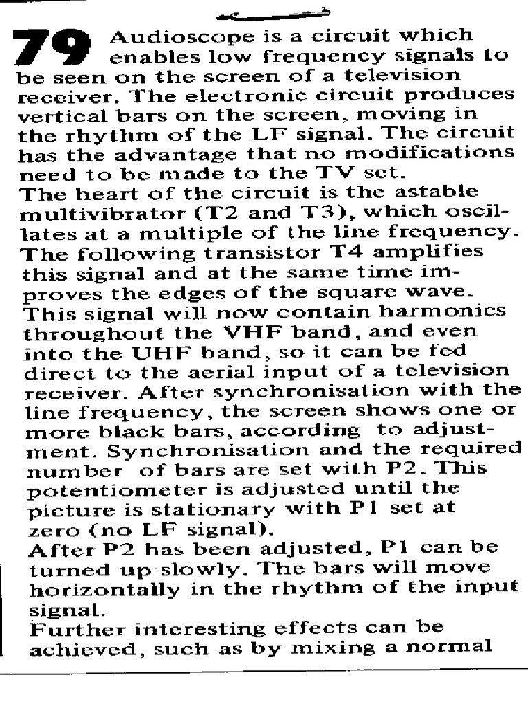 Audioscope - See Audio Patterns On A TV | PDF