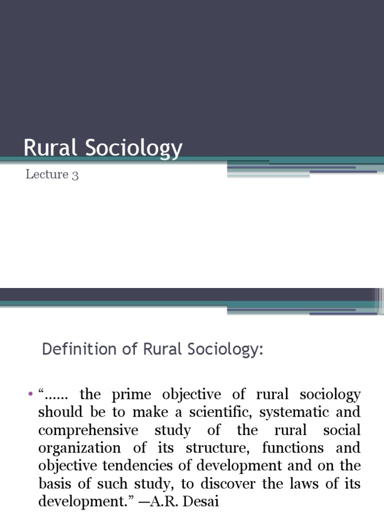 Lecture 3 | PDF | Sociology | Institution