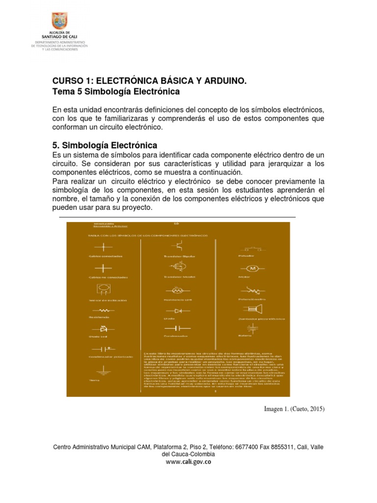 Simbología Electrónica: Guía Básica | PDF | Diodo emisor de luz ...
