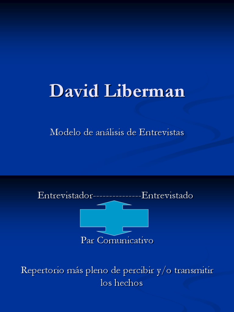 Modelo David Liberman | PDF | Sicología | La naturaleza humana