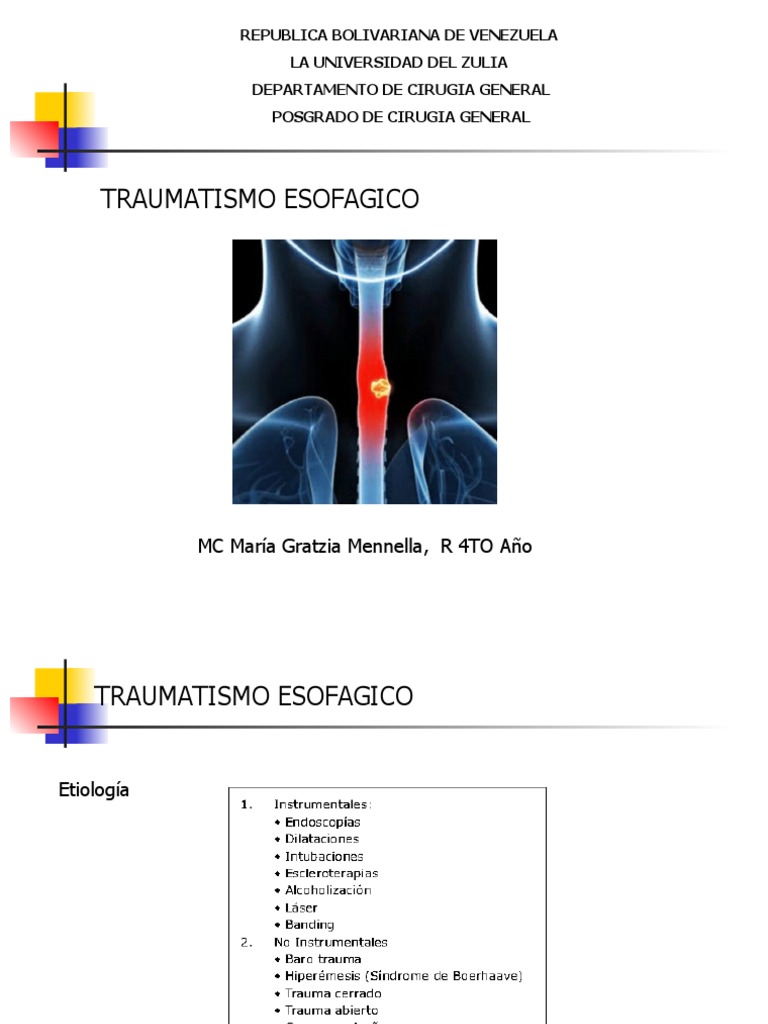 Trauma Esofagico | PDF