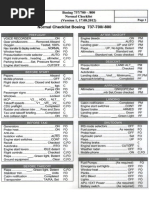 Boeing 777 Checklist | PDF | Takeoff | Cockpit
