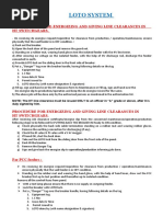 LOTO Flowchart Dec2011 | PDF | Prevention | Occupational Safety And Health