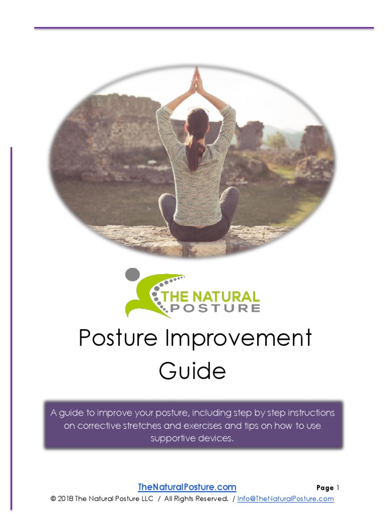 The Natural Posture - Posture Improvement Guide | PDF | Vertebral ...