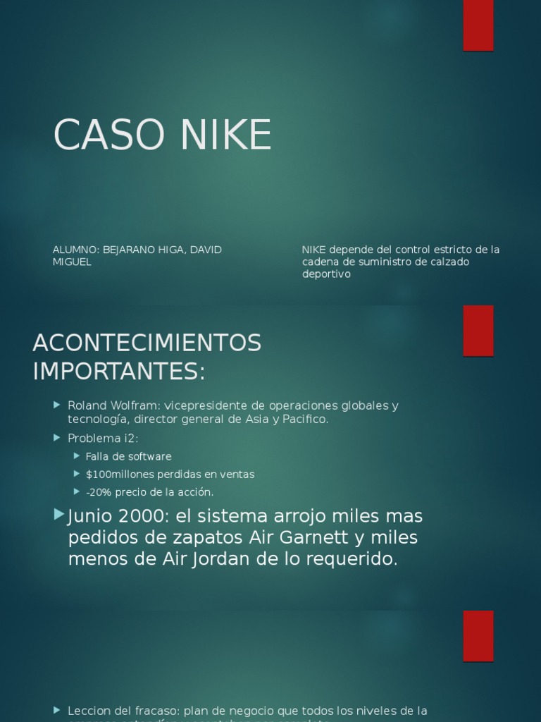 Fallo de Software i2 en Nike | PDF | Nike | Planificación
