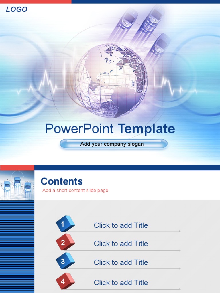 Powerpoint Template: Add Your Company Slogan | PDF | Communication ...