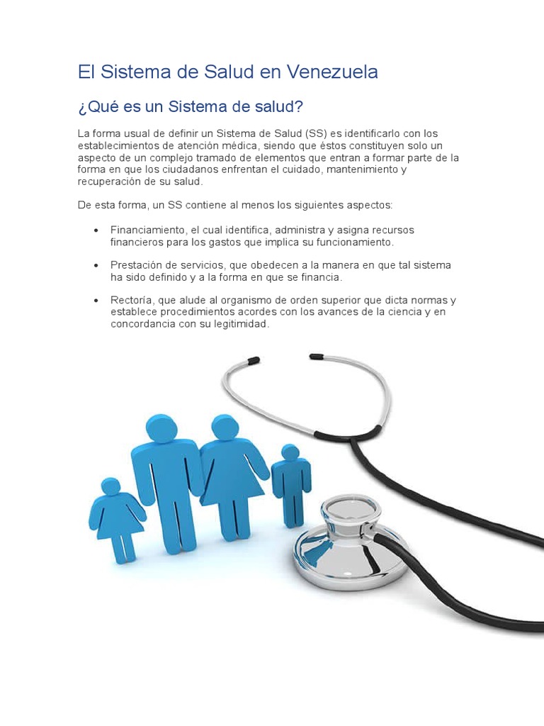 El Sistema de Salud en Venezuela | PDF | Venezuela | Trabajo Social