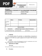 Rules & Procedures of Tool Room | PDF | Business