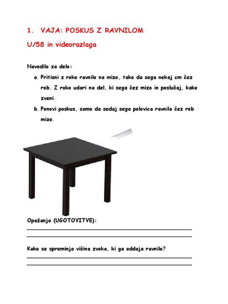 ZVOK - Poskusi | PDF