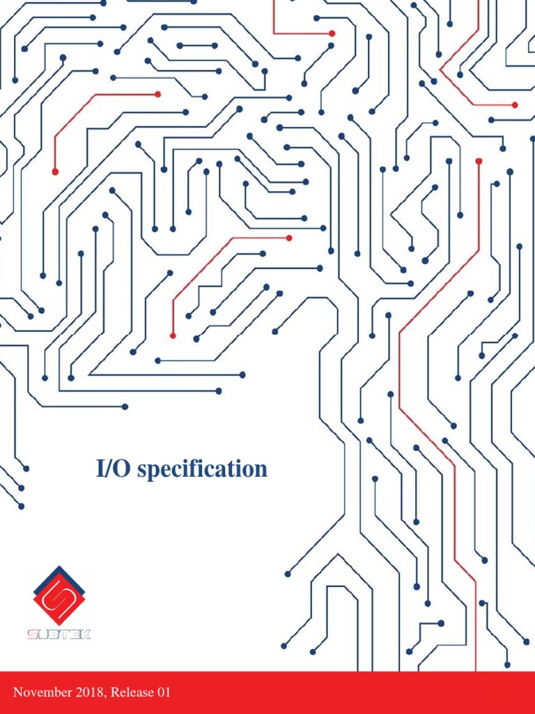 V3-IO-XX-100, Version 00 - IO Specification | PDF | Input/Output ...