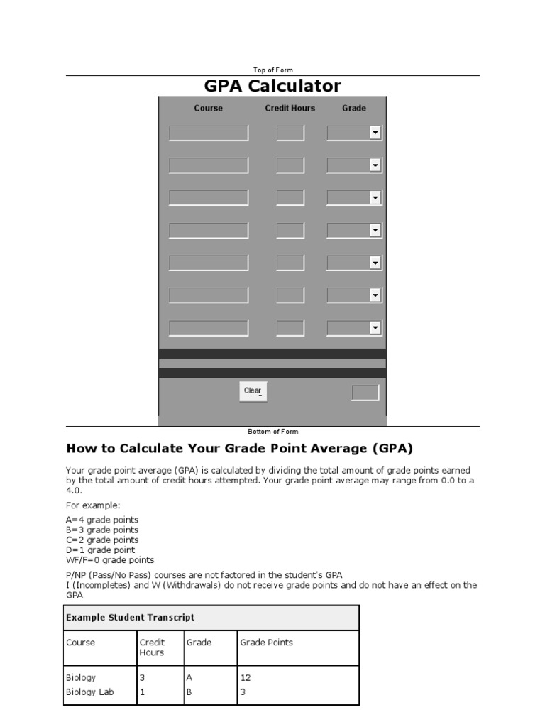 GPA Calculator: How To Calculate Your Grade Point Average (GPA ...