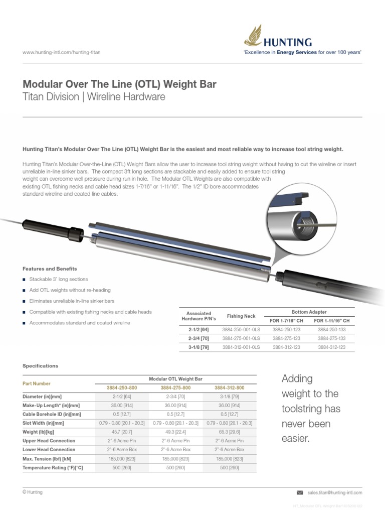 HT - Modular OTL Weight Bar | PDF | Manufactured Goods | Nature