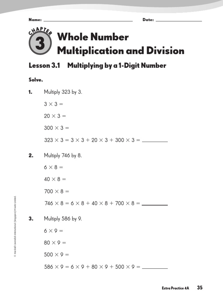 Chapter 3 Extra Practice Pages | PDF