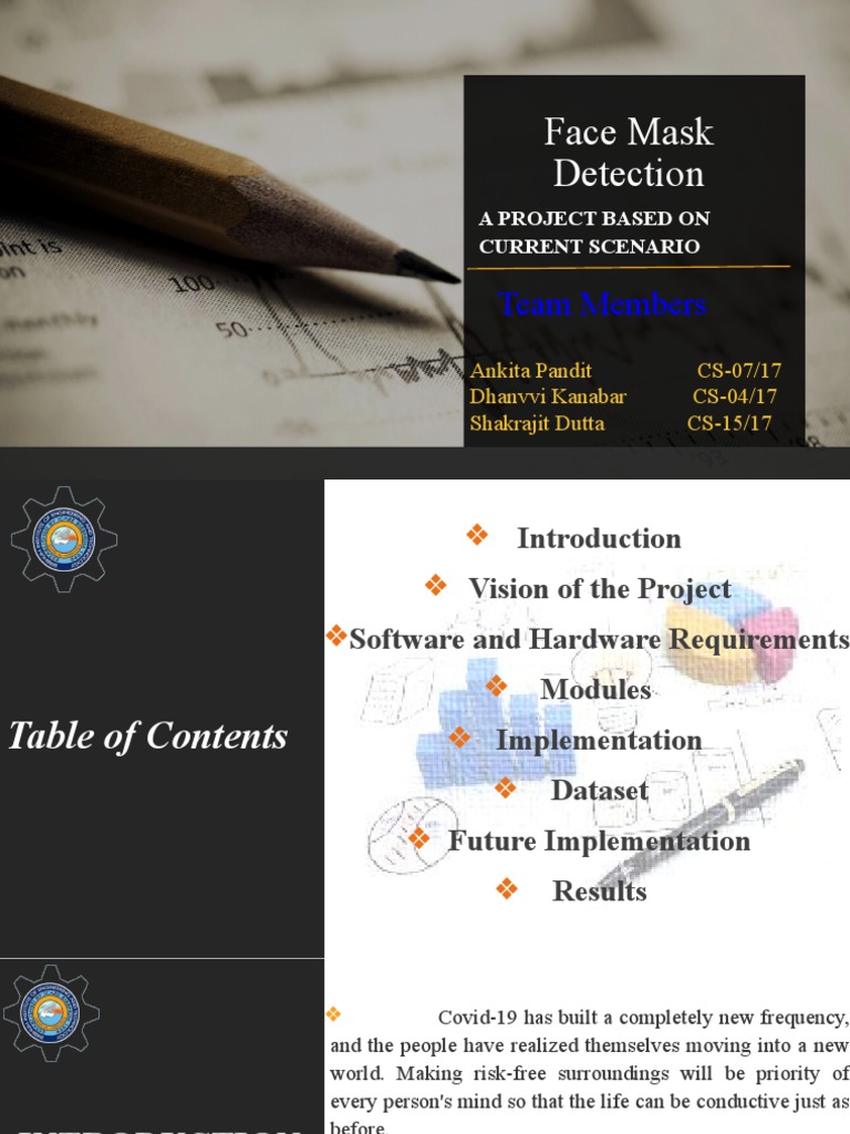 Face Mask Detection: Team Members | PDF | Computer Science | Computing