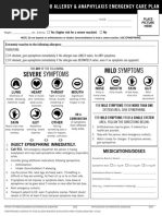 ASCIA Action Plan Anaphylaxis Anapen 2025 | PDF | Allergy | Medical ...