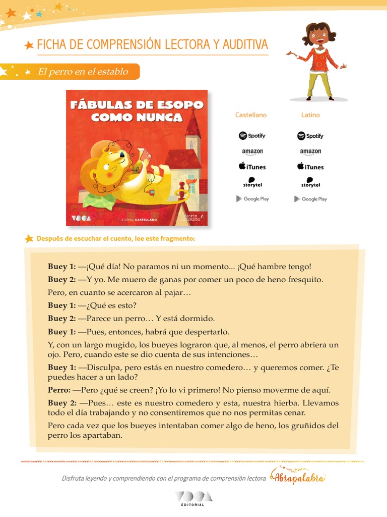 Comprensión de "El Perro en el Establo" | PDF | Comprensión lectora ...