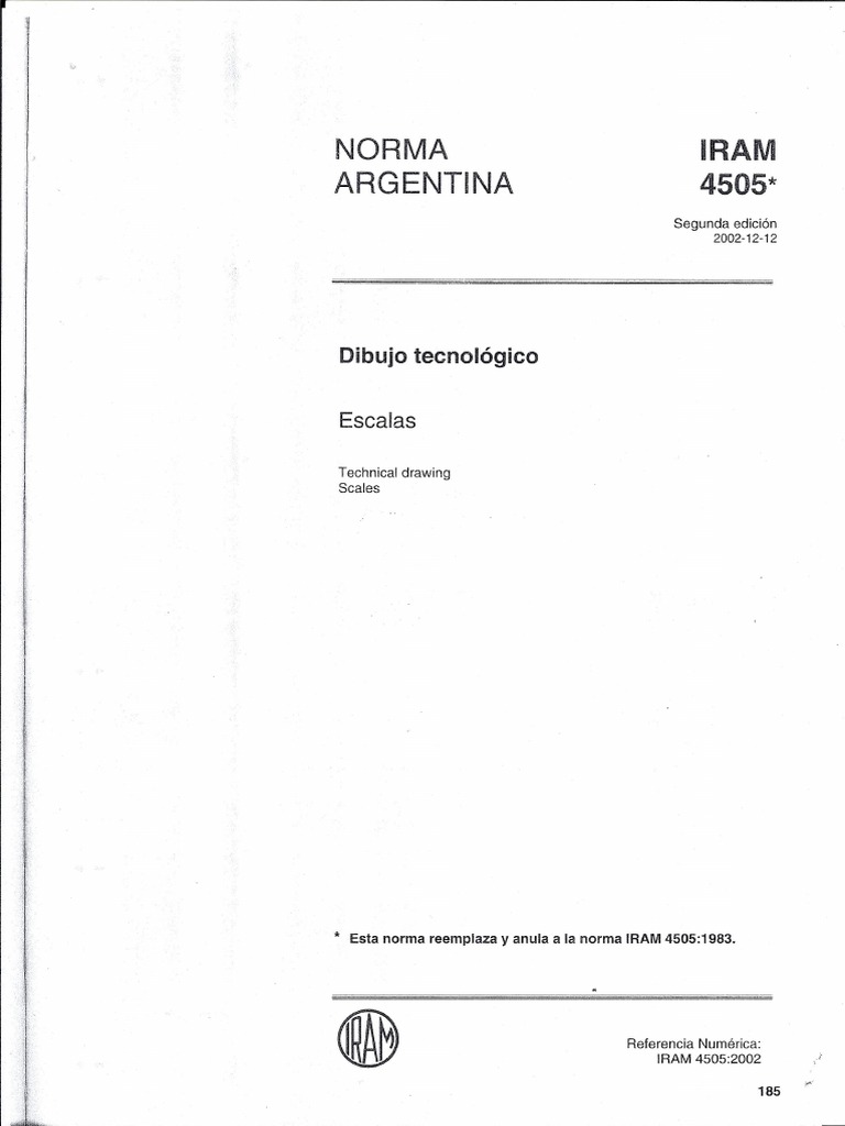 Norma IRAM 4505 - Escalas | PDF