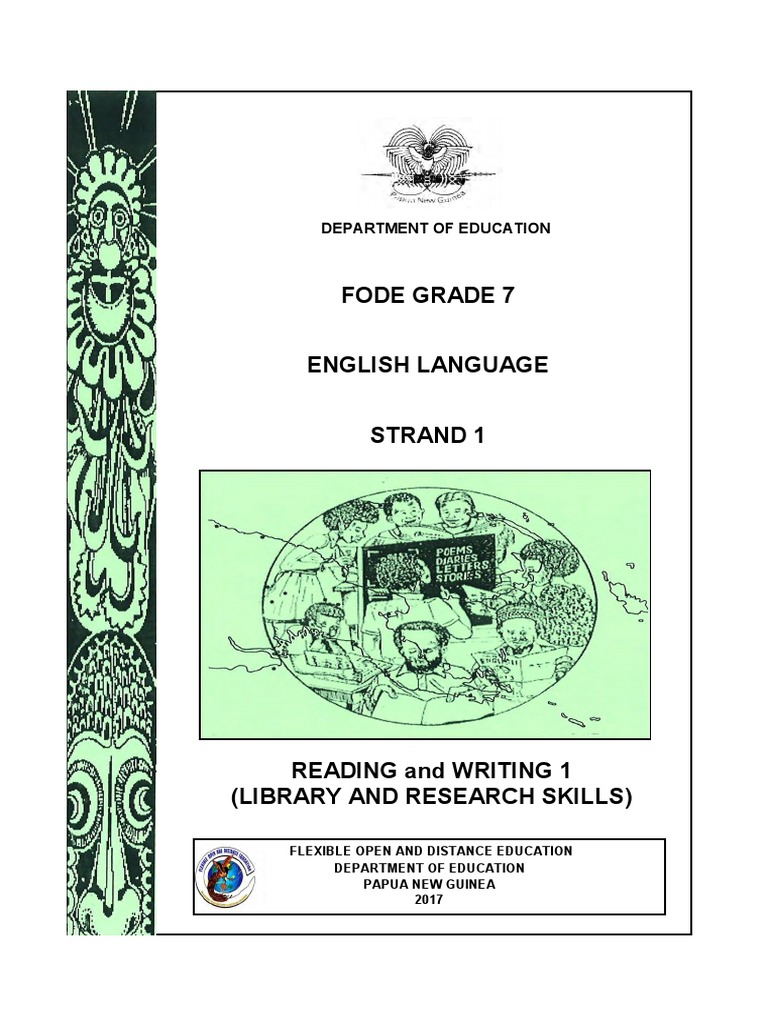 Fode Grade 7 English Language Strand 1: Department of Education | PDF ...