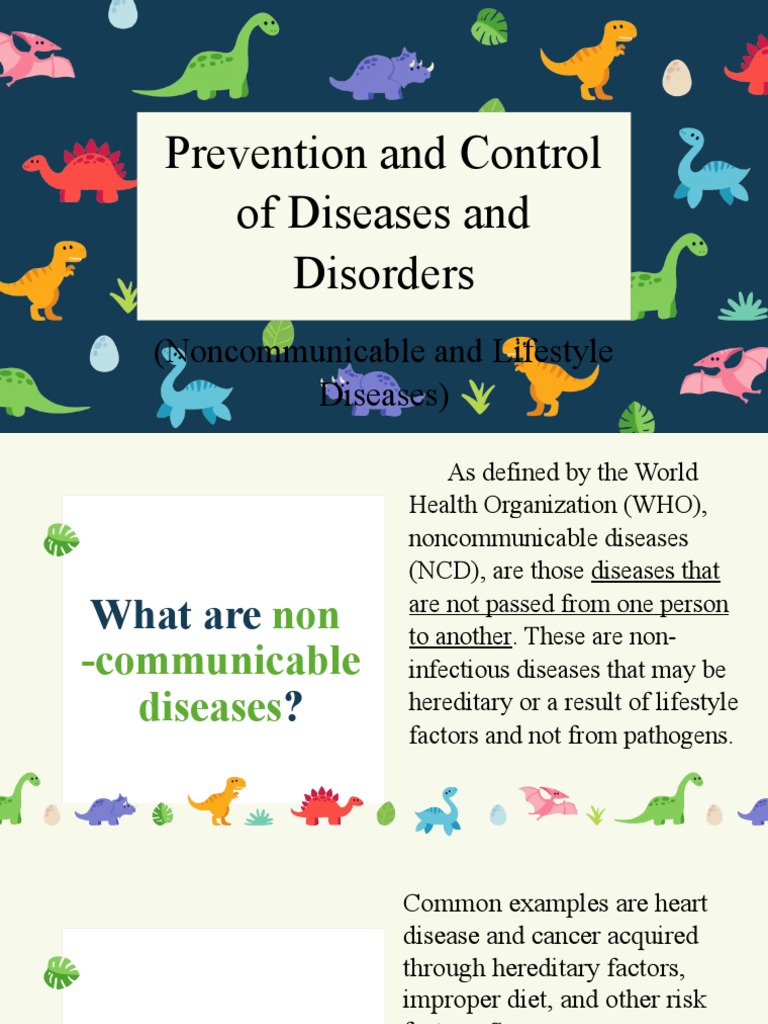 Prevention and Control of Diseases and Disorders | PDF | Non ...