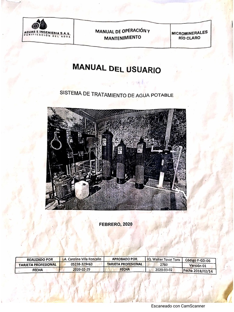 Manual de Operación y Mantenimiento - vf3 | PDF