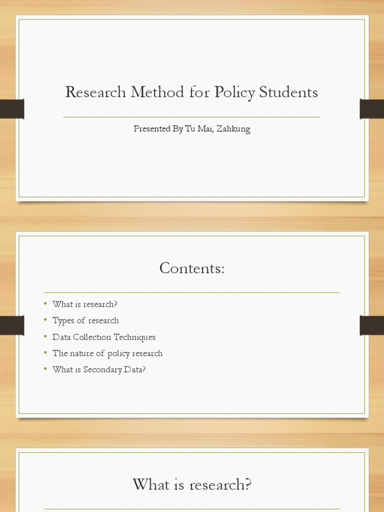 Research Methodologies for Policy Analysis | PDF | Quantitative ...
