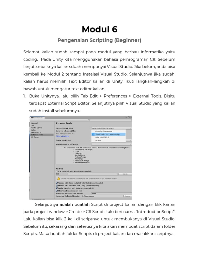 Modul 6 - Pengenalan Scripting (Beginner) | PDF